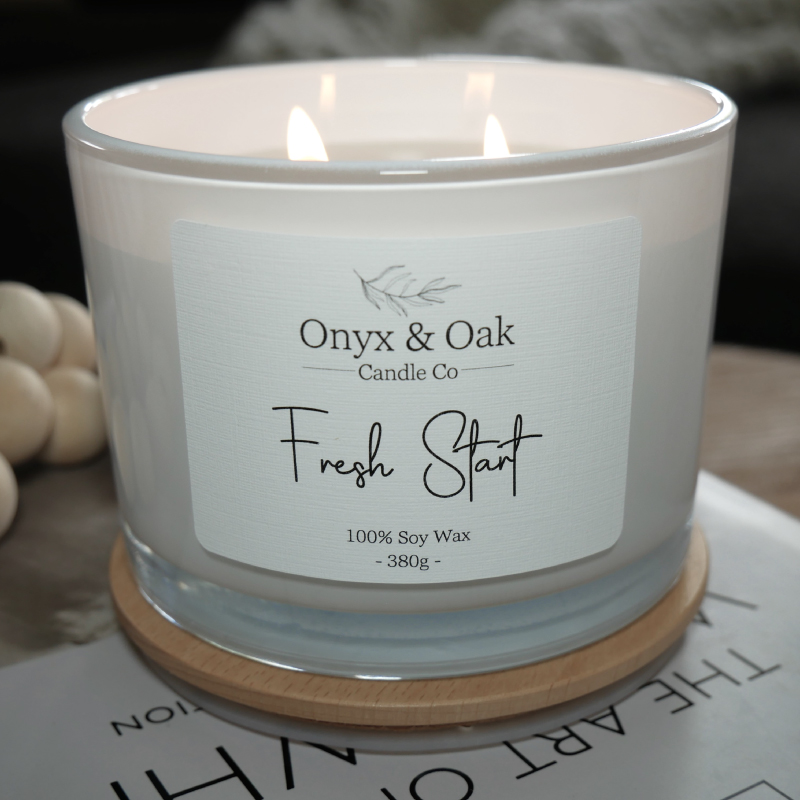 Fresh Start Scented Candle - Onyx & Oak Candle Co