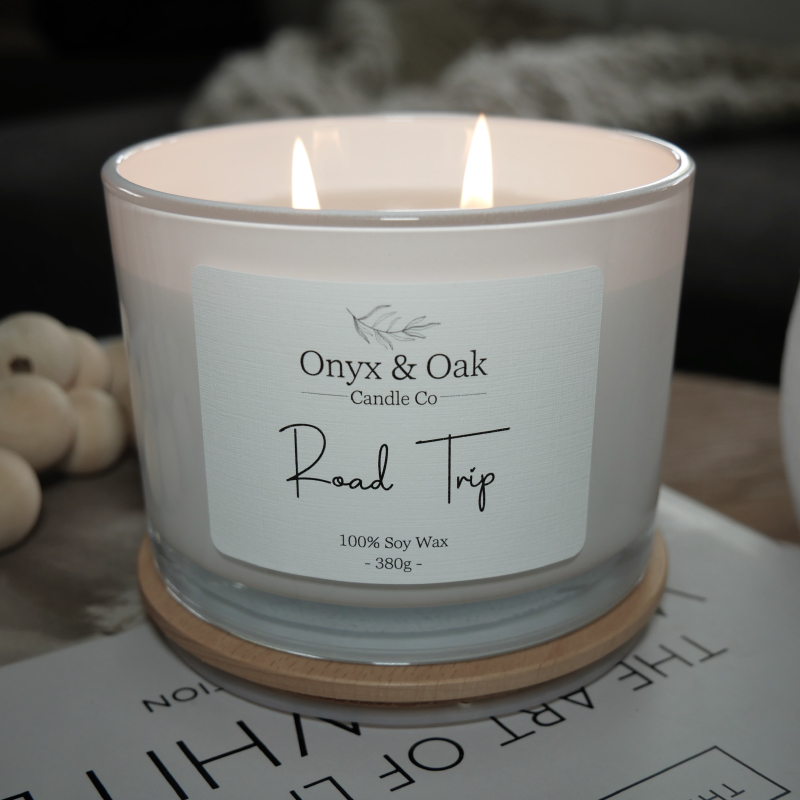 Road Trip Scented Candle - Onyx & Oak Candle Co